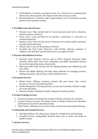 INTRODUCTION TO BANKING IN INDIA .docx. | DOCX | Business Banking ...