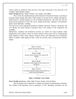 ME6501 Unit 1 introduction to cad | PDF