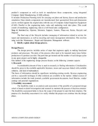 ME6501 Unit 1 introduction to cad | PDF