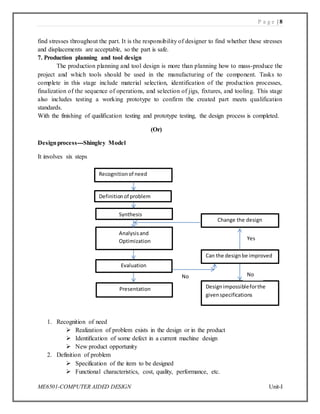 ME6501 Unit 1 introduction to cad | PDF