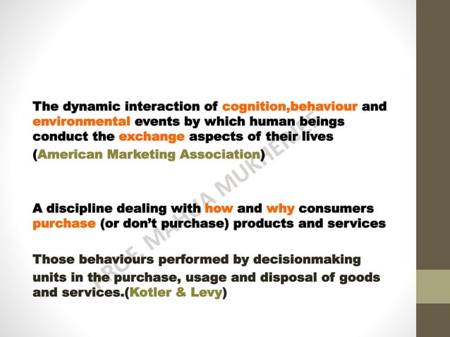 Unit 1 INTRODUCTION TO CONSUMER BEHAVIOUR | PPTX | Business | Business and Finance