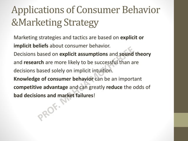 Unit 1 INTRODUCTION TO CONSUMER BEHAVIOUR | PPTX | Business | Business ...