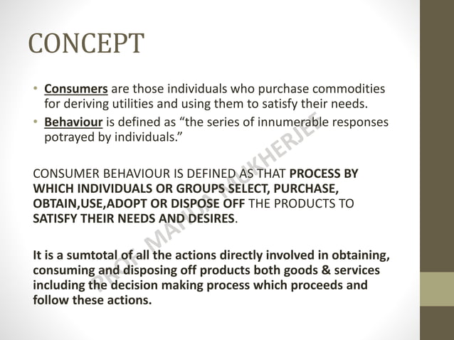 Unit 1 INTRODUCTION TO CONSUMER BEHAVIOUR | PPTX | Business | Business and Finance