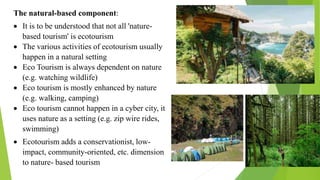 UNIT 1_ INTRODUCTION TO ECO TOURISM.pptx | Outdoor Attractions | Attractions