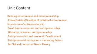 Unit 1 Introduction to Entrepreneurship.pptx