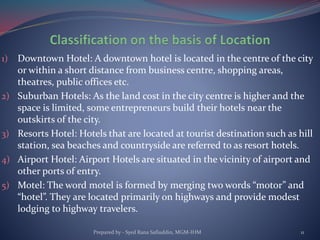 Introduction to hospitality industry | PPTX