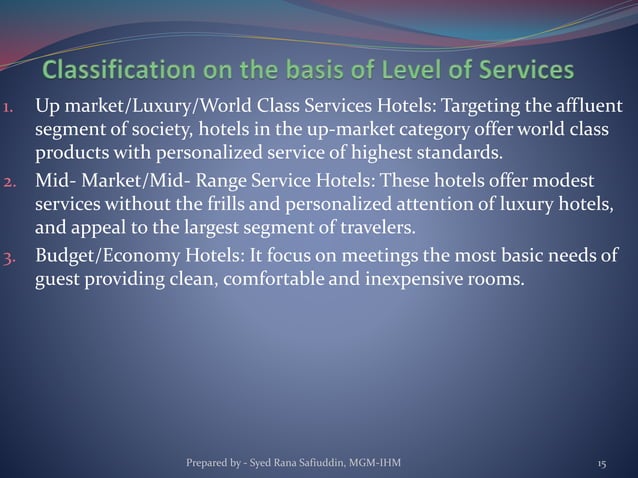 Introduction to hospitality industry | PPTX