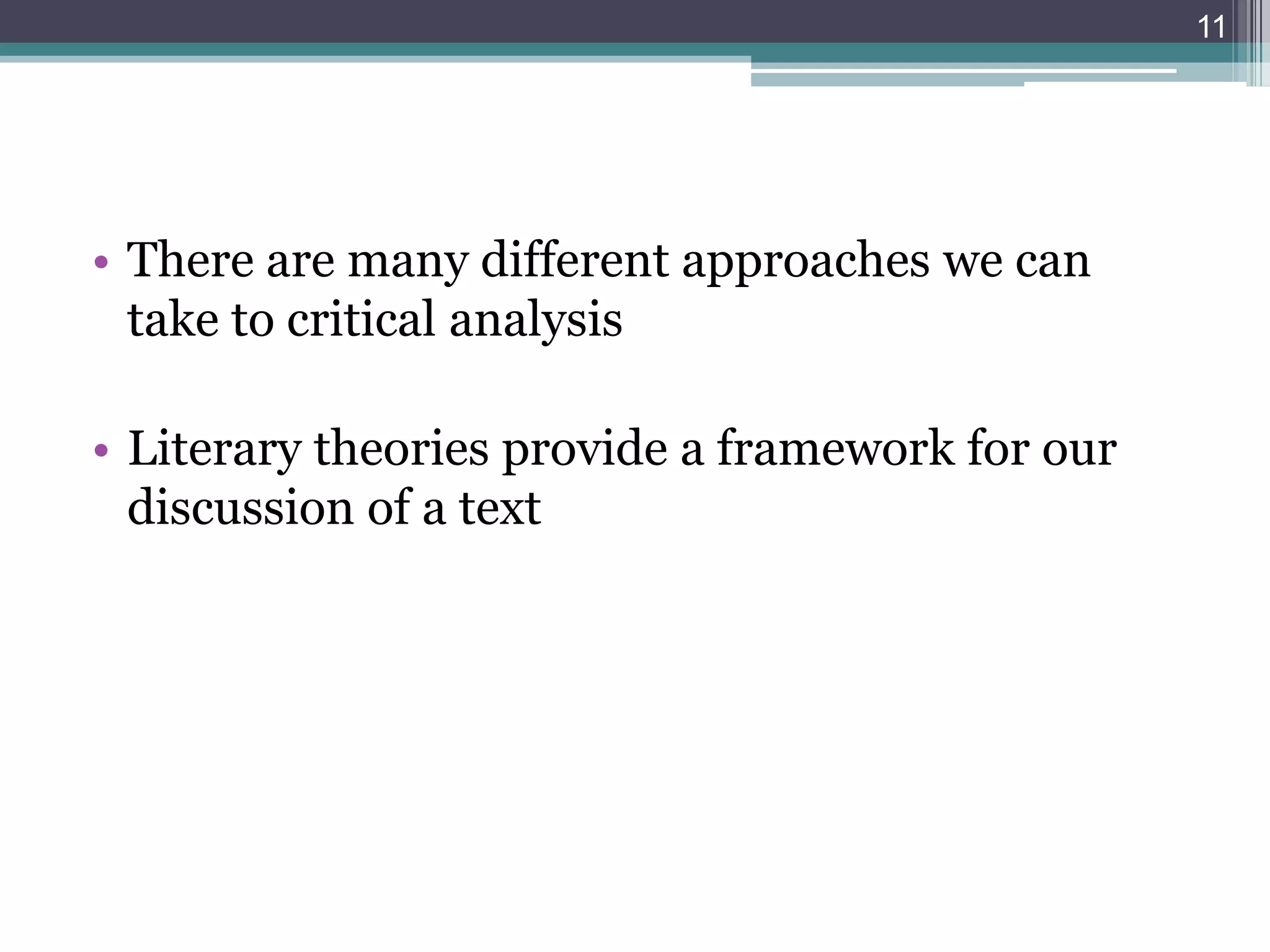 Unit 1 introduction to Literary Theory & Criticism | PDF