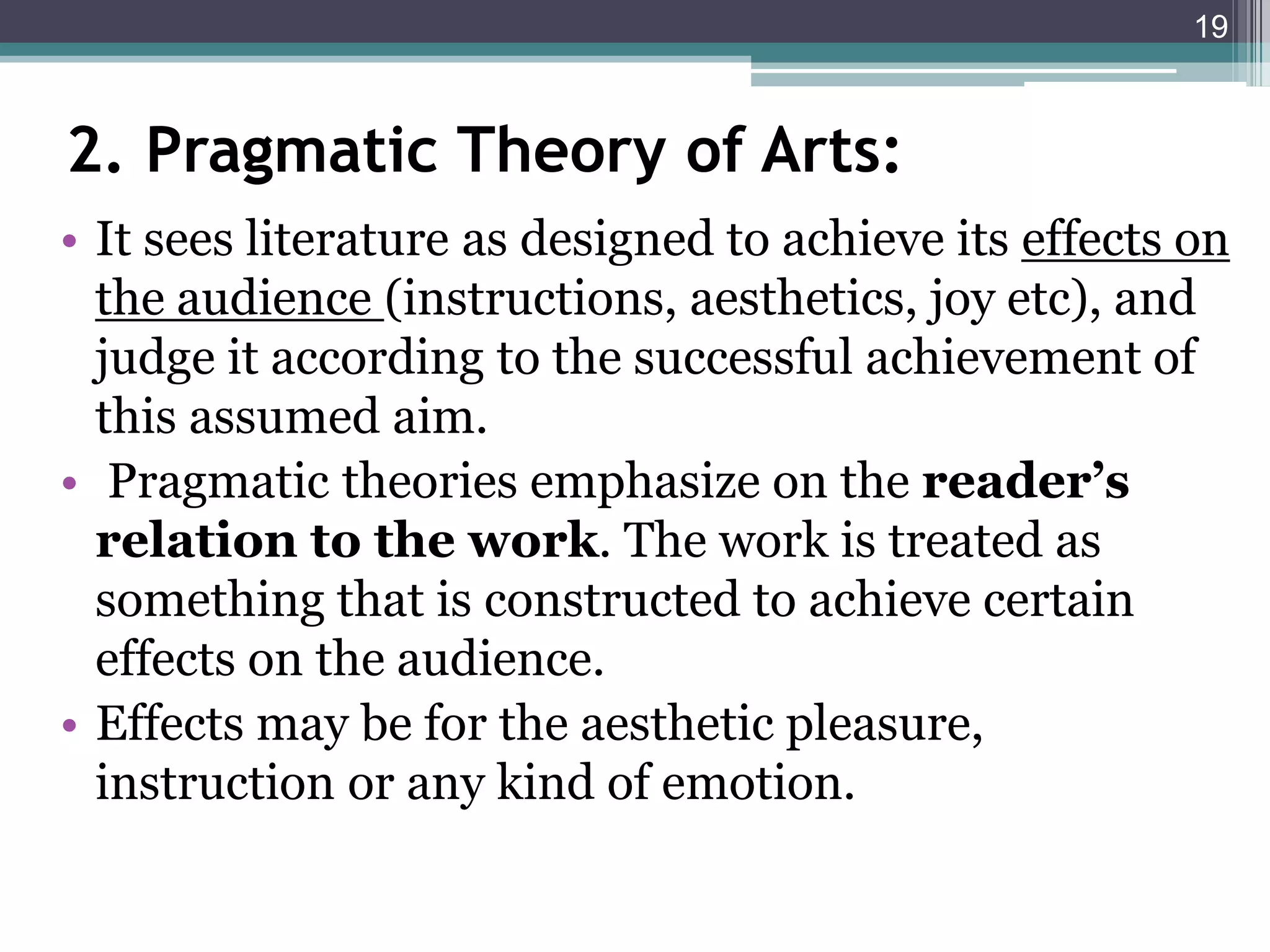 Unit 1 introduction to Literary Theory & Criticism | PDF