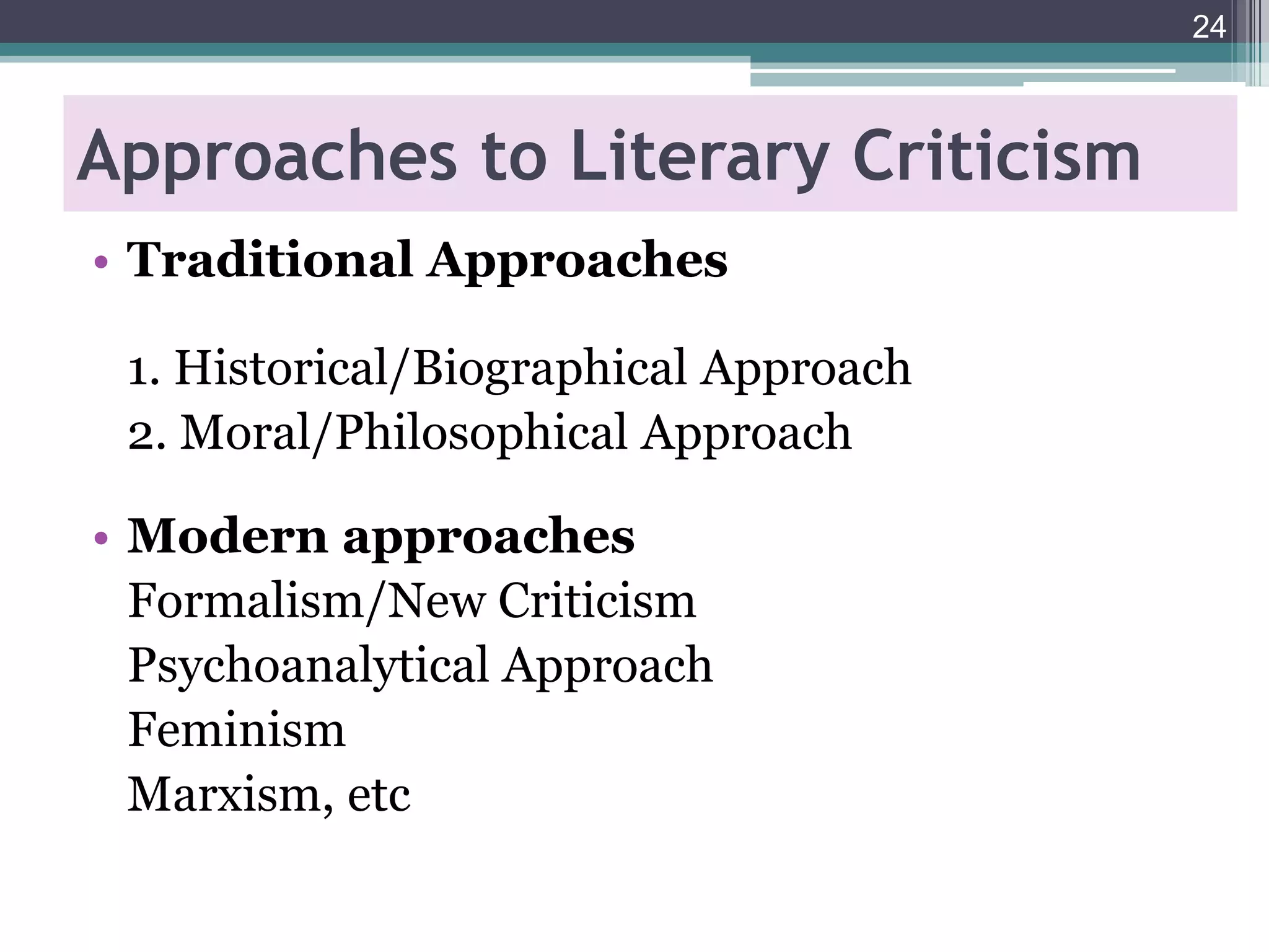 Unit 1 introduction to Literary Theory & Criticism | PDF