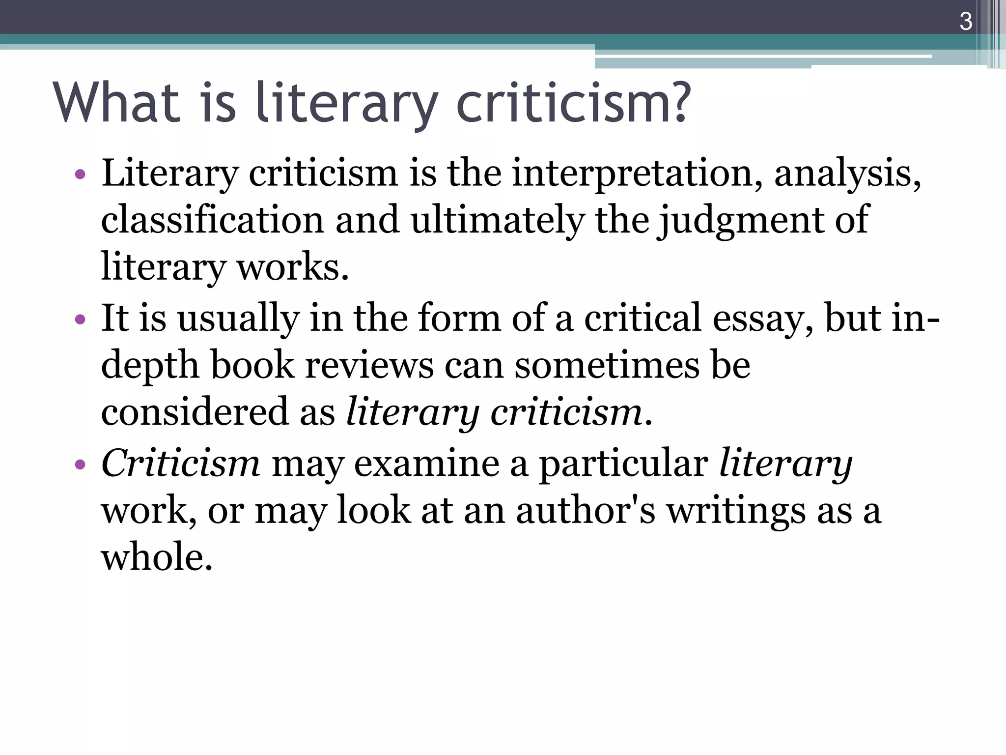 Unit 1 introduction to Literary Theory & Criticism | PDF