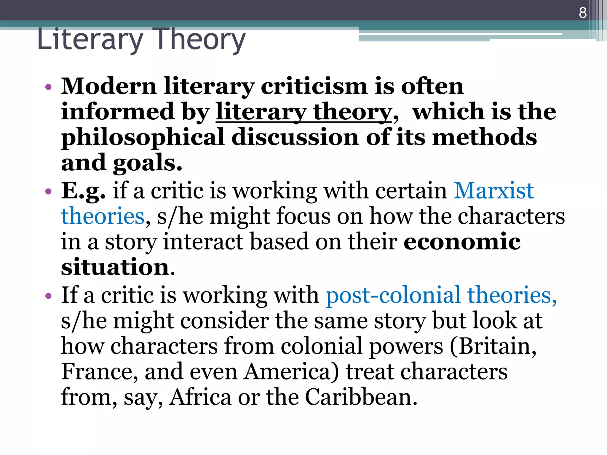 Unit 1 introduction to Literary Theory & Criticism | PDF