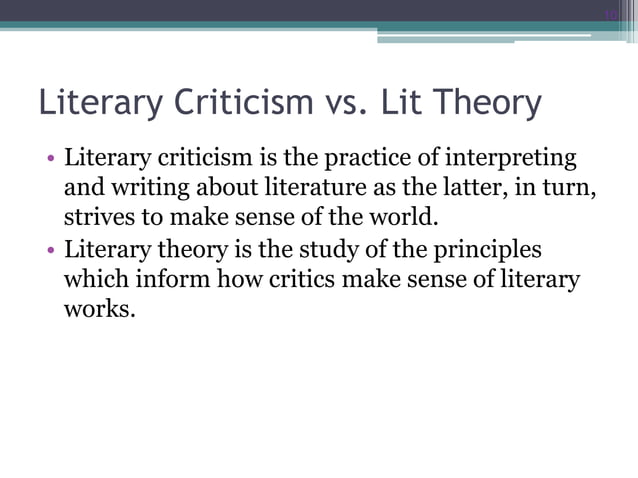 Unit 1 introduction to Literary Theory & Criticism | PDF
