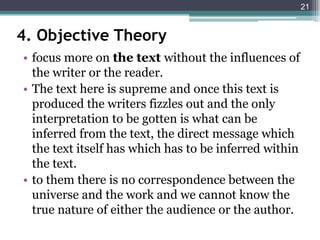 Unit 1 introduction to Literary Theory & Criticism | PDF