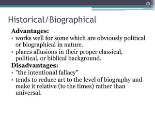 Unit 1 introduction to Literary Theory & Criticism | PDF