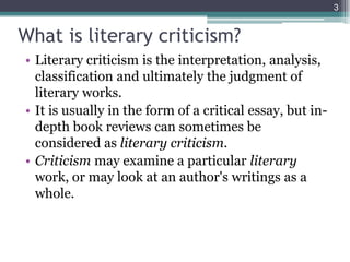 Unit 1 introduction to Literary Theory & Criticism | PDF