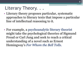 Unit 1 introduction to Literary Theory & Criticism | PDF