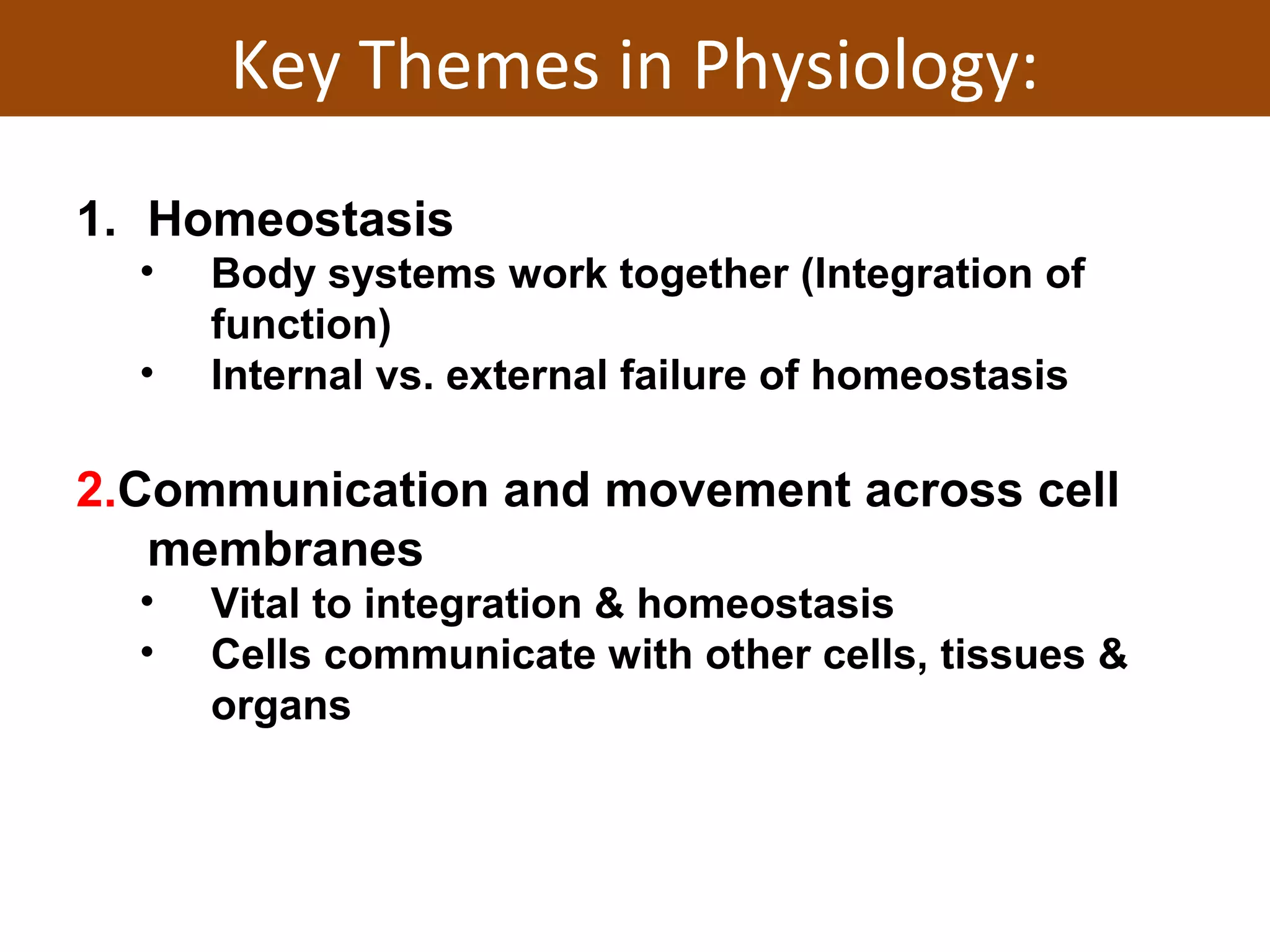 Unit 1 introduction to physiology | PPT