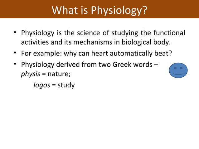 Unit 1 introduction to physiology | PPT | Lung and Respiratory Health ...