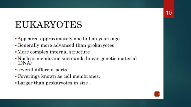 UNIT 1 Introduction to Prokaryotes, Eukaryotes, Morphological ...