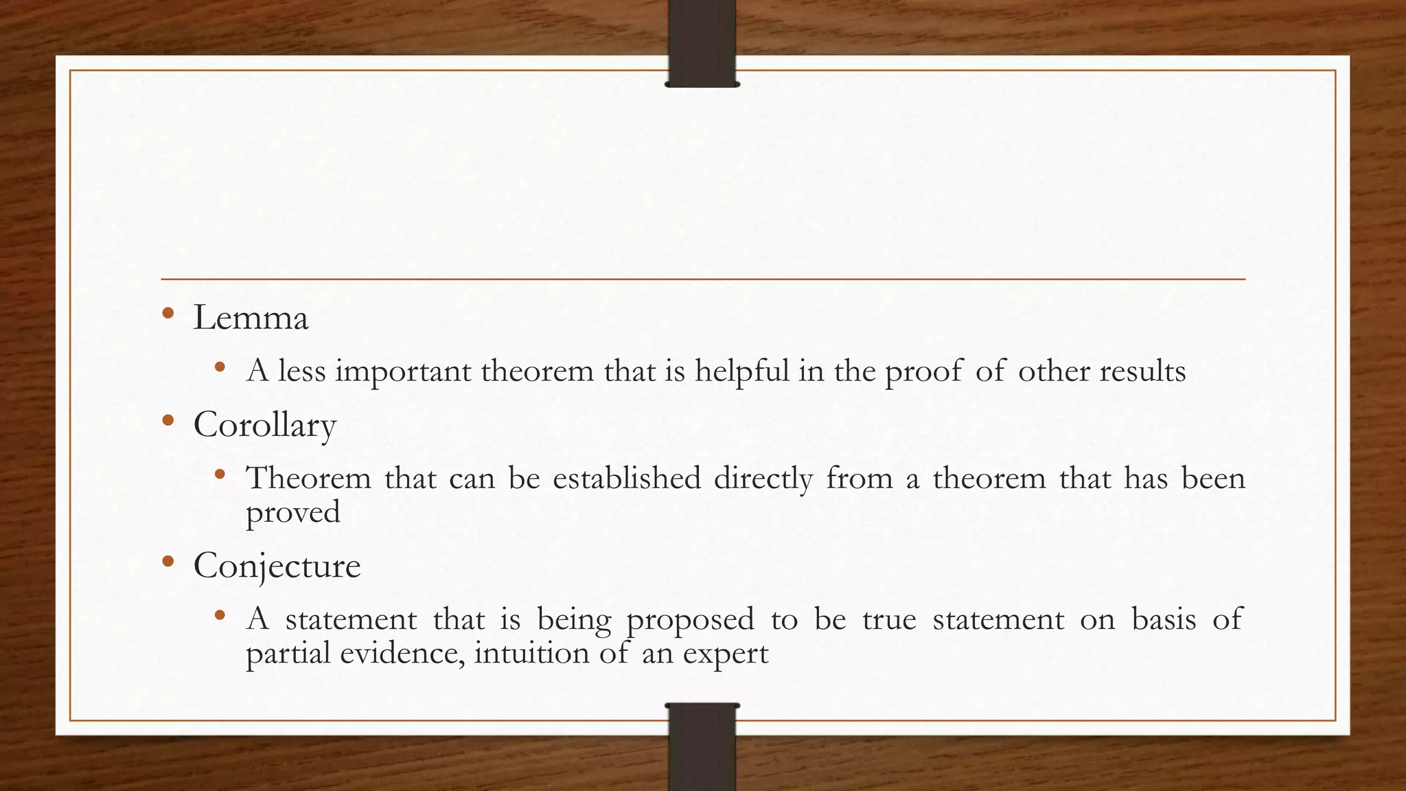 Unit 1 introduction to proofs | PPTX