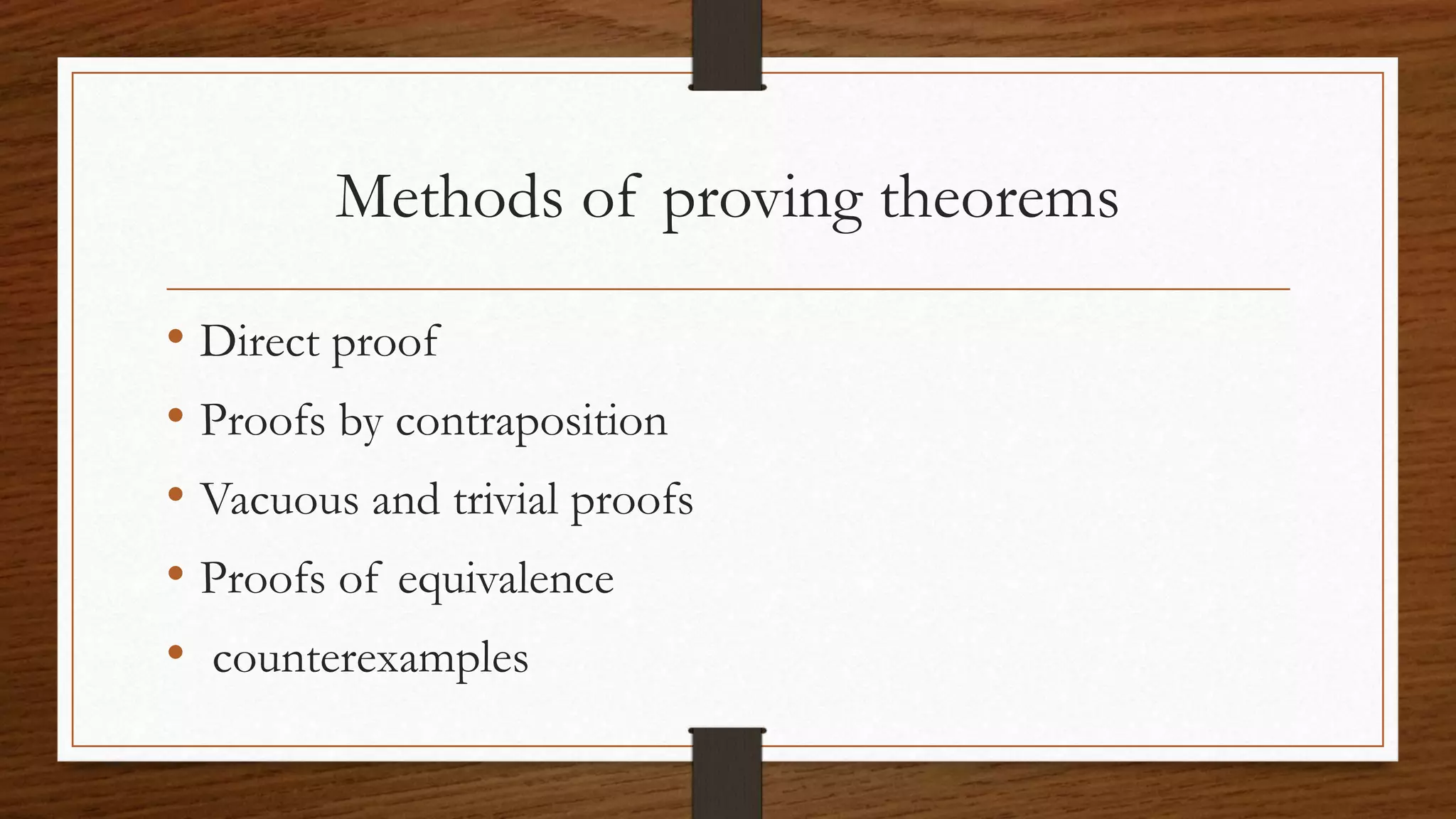 Unit 1 Introduction To Proofs Pptx