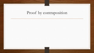 Unit 1 introduction to proofs | PPTX