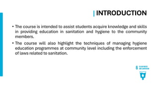 AN INTRODUCTION TO SANITATION HYGIENE AND EDUCATION | PDF