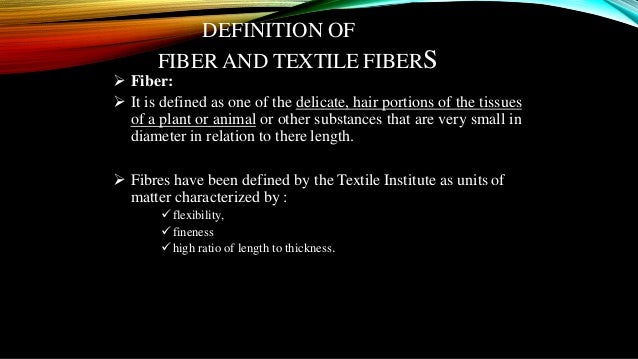 Introduction to textile fiber | PPTX