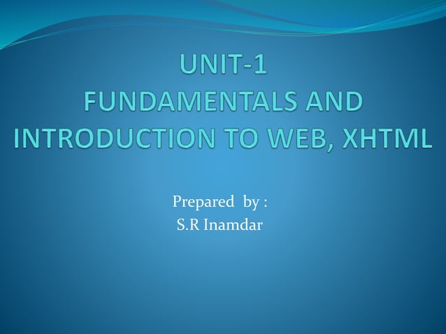 Unit 1 introduction to web programming | PPTX | Web Hosting | Internet