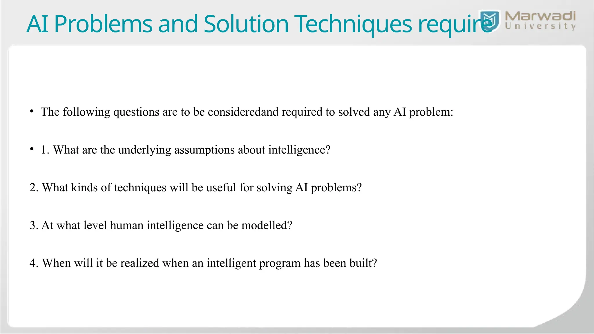 Introduction to AI, State space search for GTU | PPTX