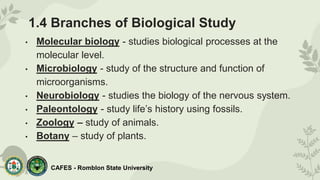 UNIT 1. Introduction to Biology: Themes, COncepts | PDF