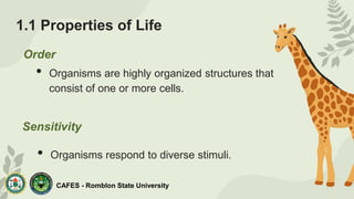 UNIT 1. Introduction to Biology: Themes, COncepts | PDF