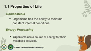 UNIT 1. Introduction to Biology: Themes, COncepts | PDF