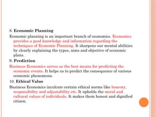 UNIT 1 INTRO TO BUSINESS ECONOMICS.ppt BBA. | PPTX