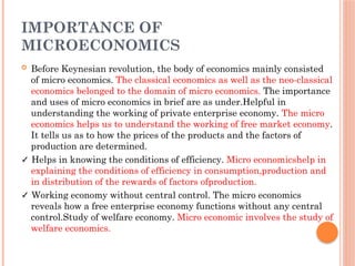 UNIT 1 INTRO TO BUSINESS ECONOMICS.ppt BBA. | PPTX