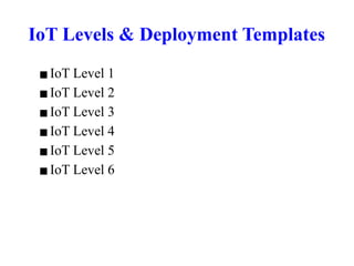 UNIT 1 IoT Levels and Deployment Templates.pptx