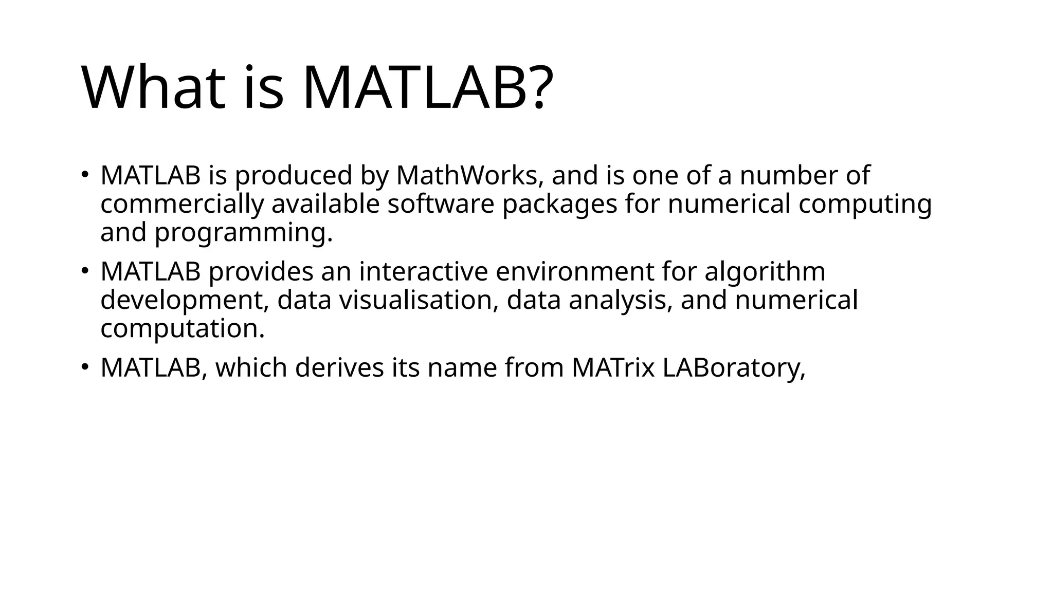 introduction to matlab Basics of matlab.pptx