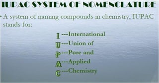 organic iupac nomenclature 1 | PDF