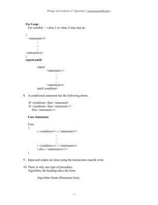 algorithm unit 1 | PDF
