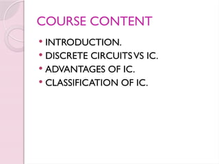 Fabrication of ic, monolithi ic , sic ic | PPT