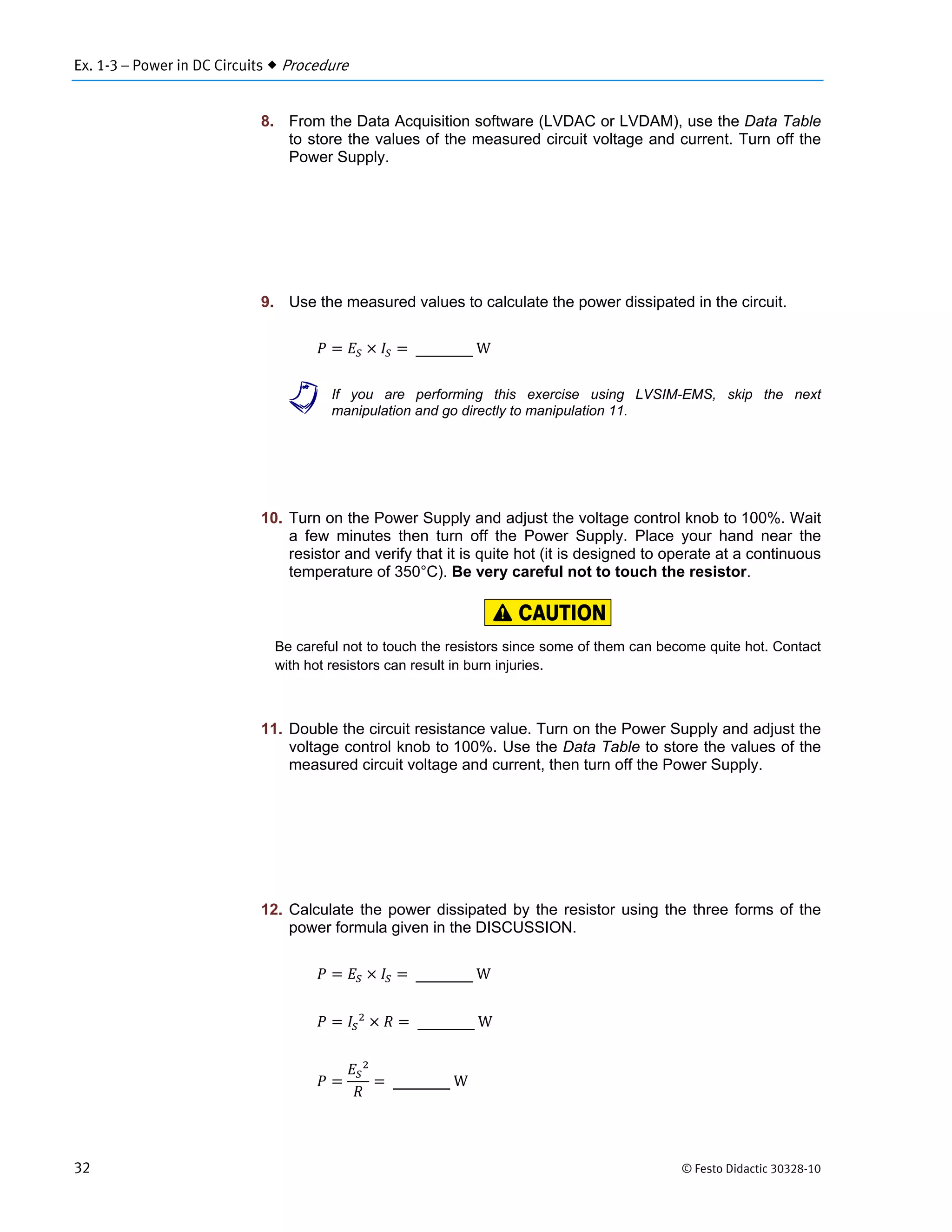 Power Circuits and Transforers-Unit 1 Labvolt Student Manual | PDF