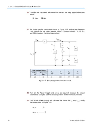 Power Circuits and Transforers-Unit 1 Labvolt Student Manual | PDF