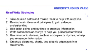 Learning Techniques for Your Learning Style.pptx | Education