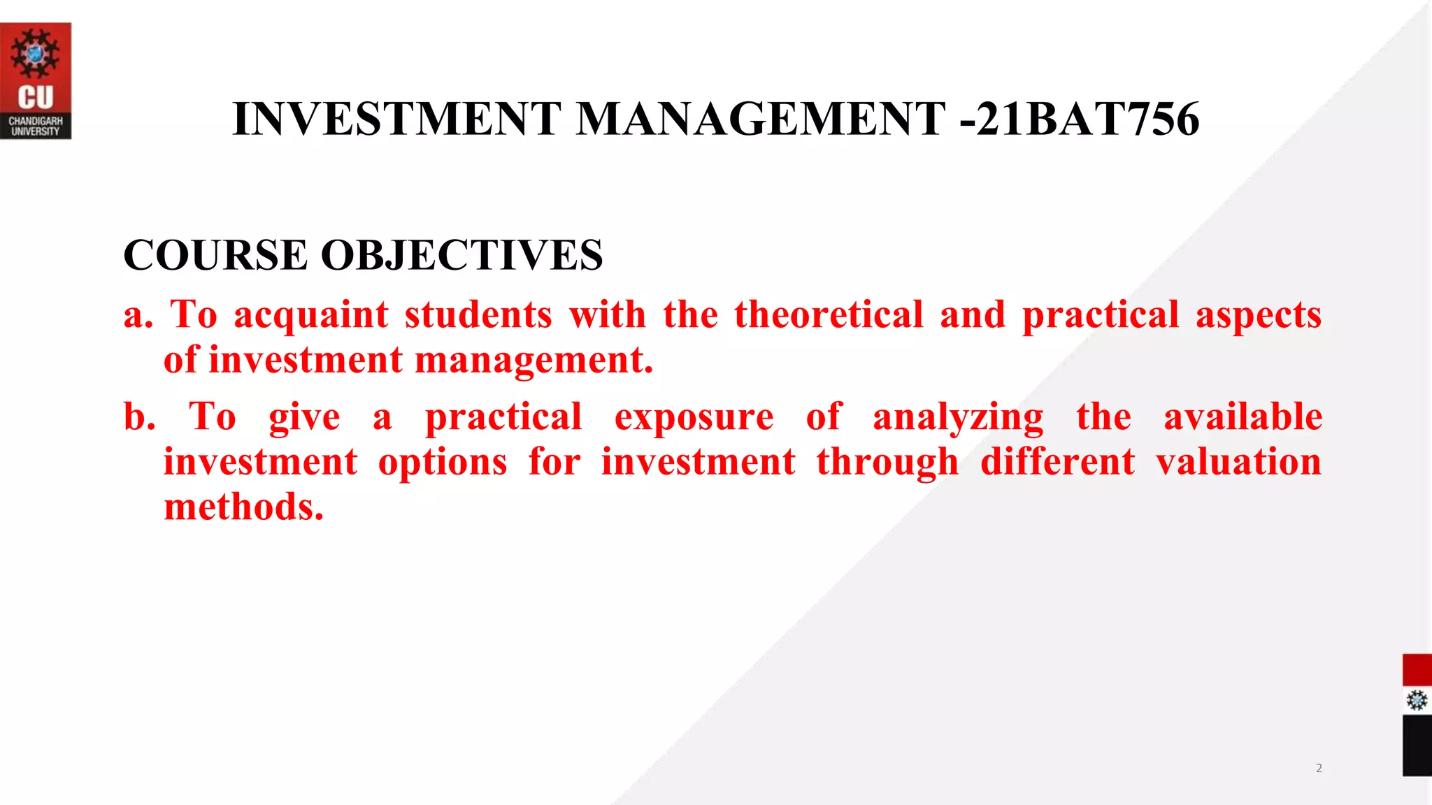 Investment Management | PPTX