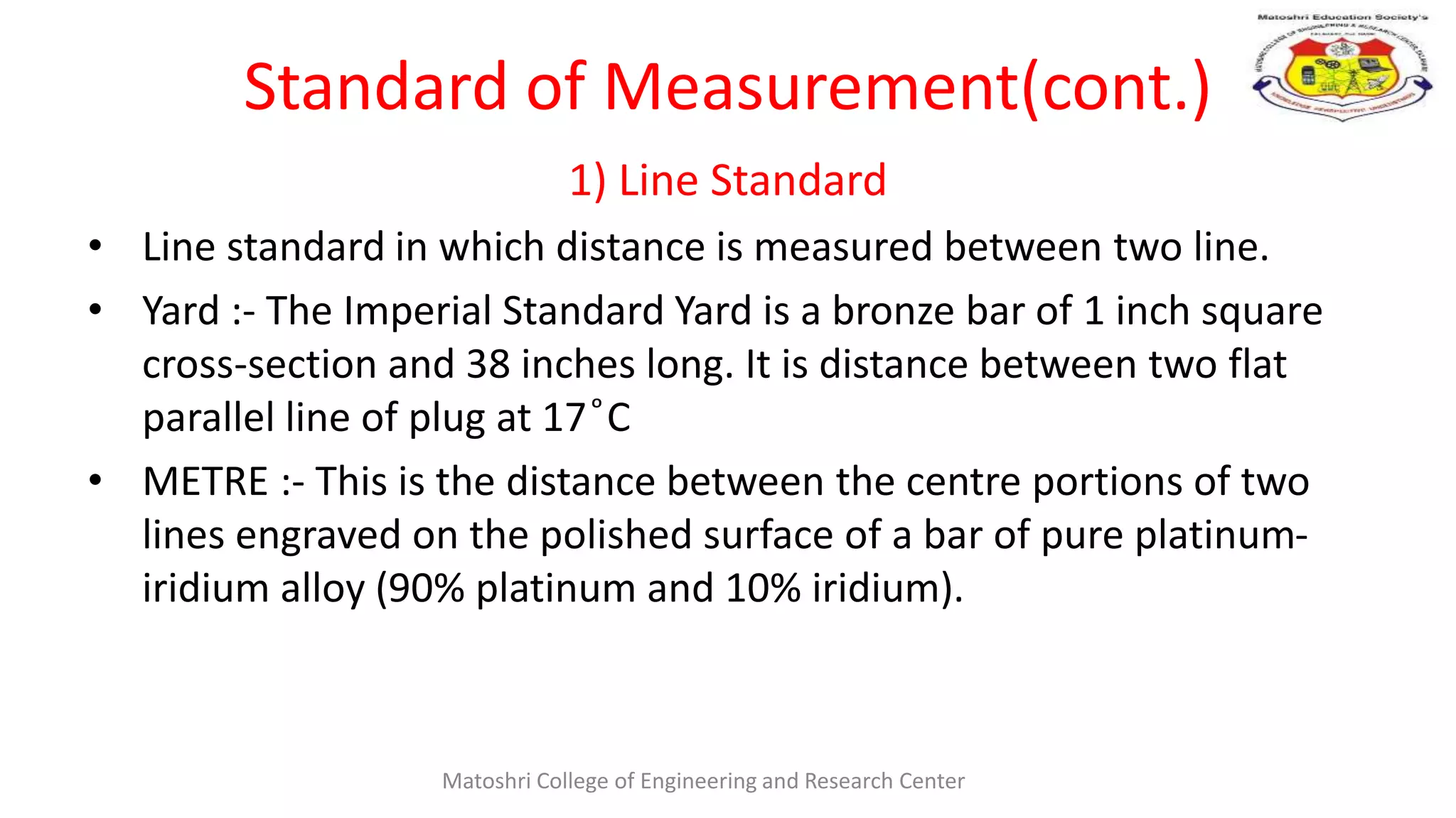 Measurement Standards and Design of gauges | PPTX