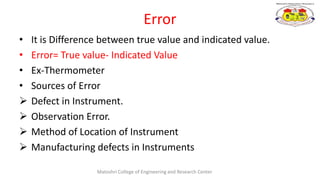 Measurement Standards and Design of gauges | PPTX