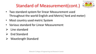 Measurement Standards and Design of gauges | PPTX