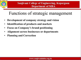 301 Unit 1 lecture 4 definition ,nature and function of Strategy | PPT
