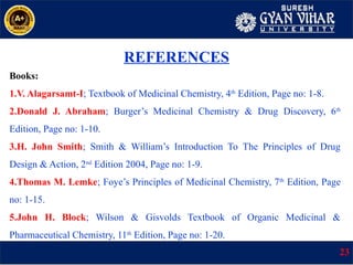 Unit 1, Lecture 1.pptx Medicinal chemistry is a discipline at the ...